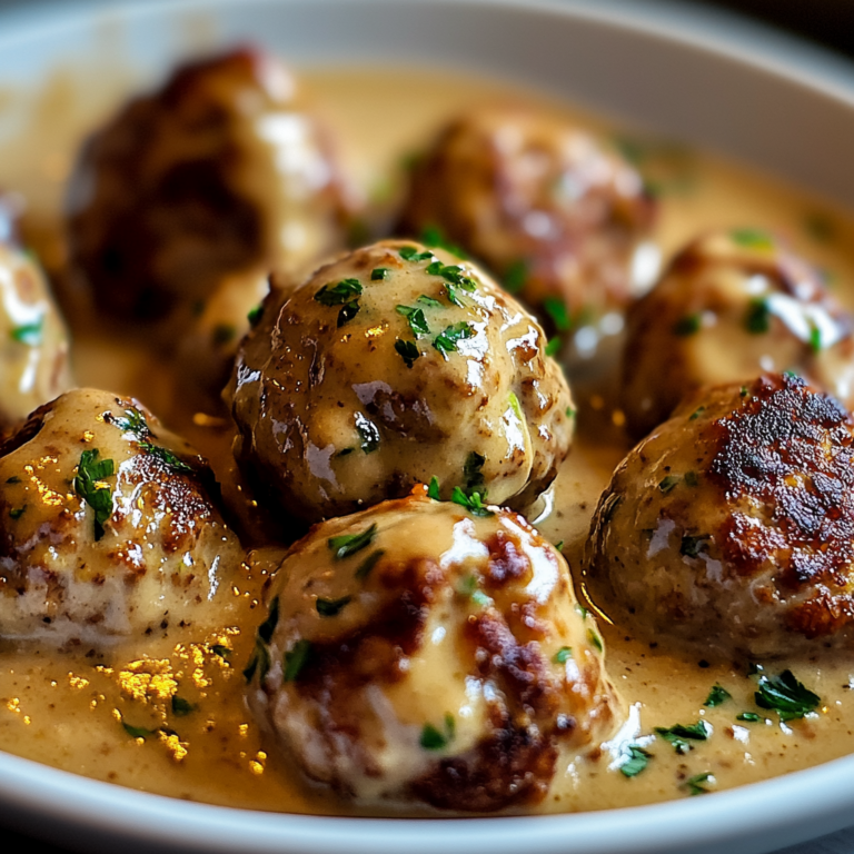 Authentic Swedish Meatballs with Creamy Gravy Recipe