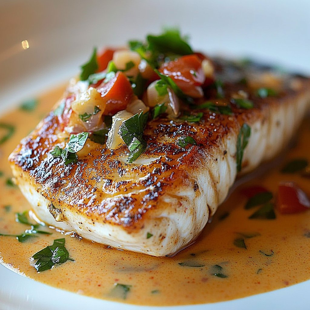 Delicious Red Snapper with Creamy Creole Sauce Recipe