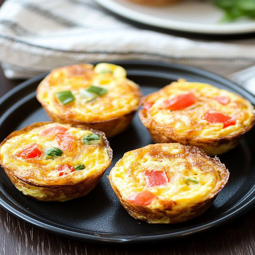 Back-to-school muffin tin omelets