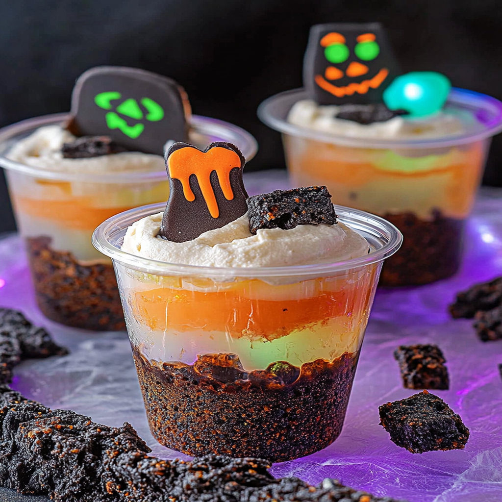 Pastel Halloween Potion Jello Cups