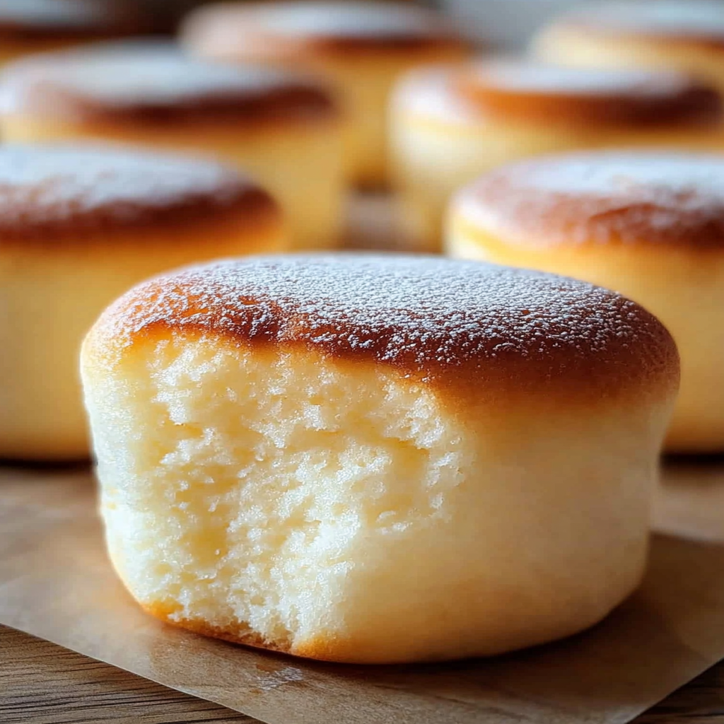 Fluffy Japanese Cotton Cheesecake Cupcakes