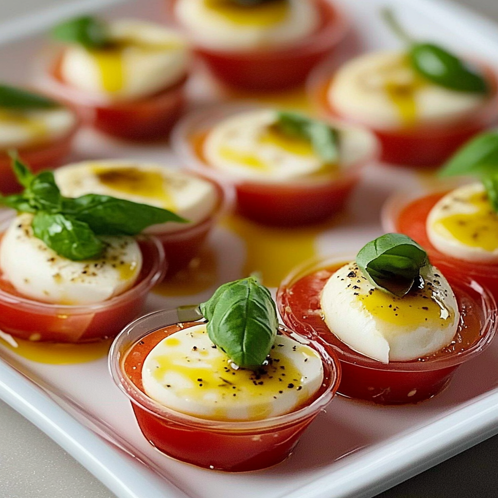 Mini Caprese Salad Cups