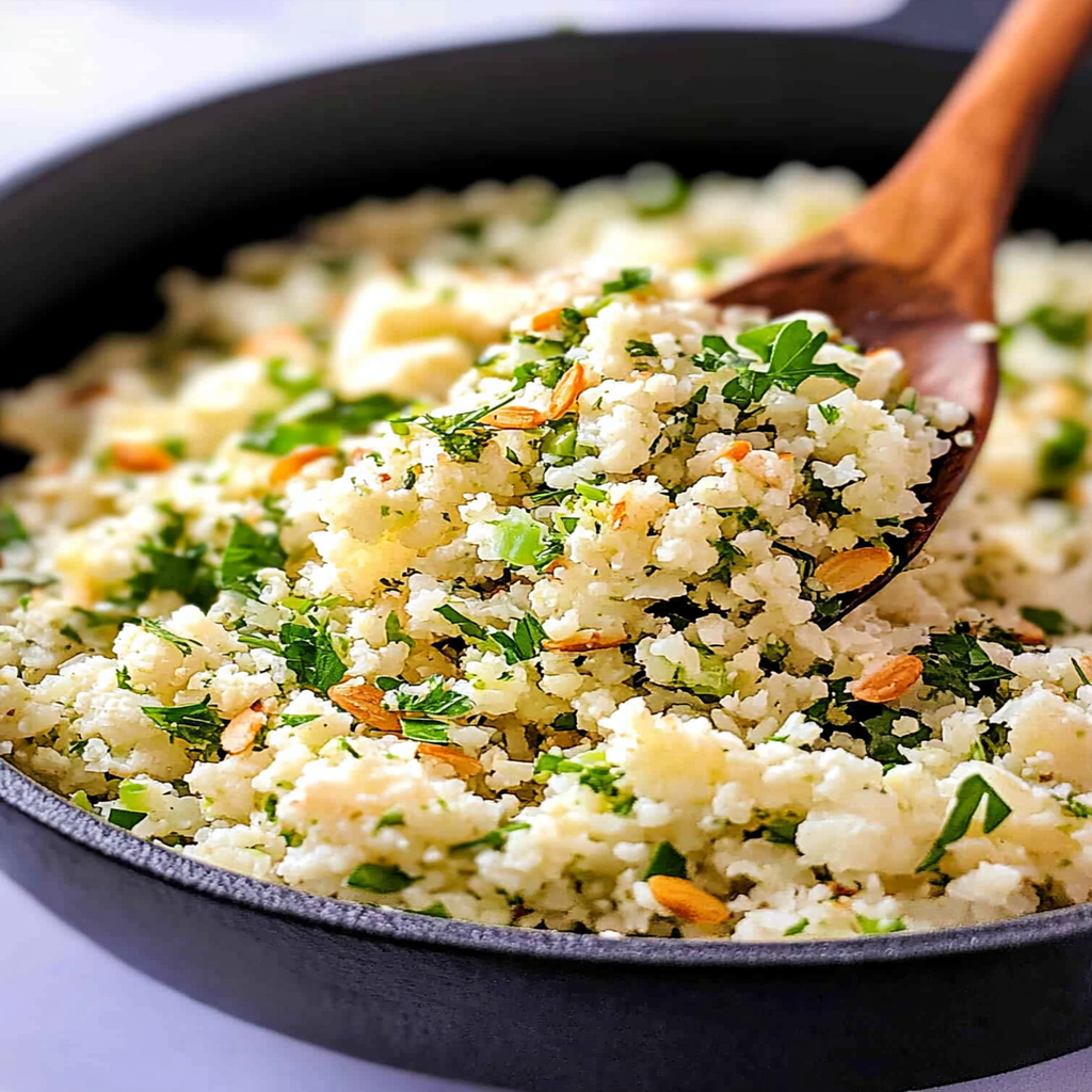 Herb and Almond Cauliflower Rice