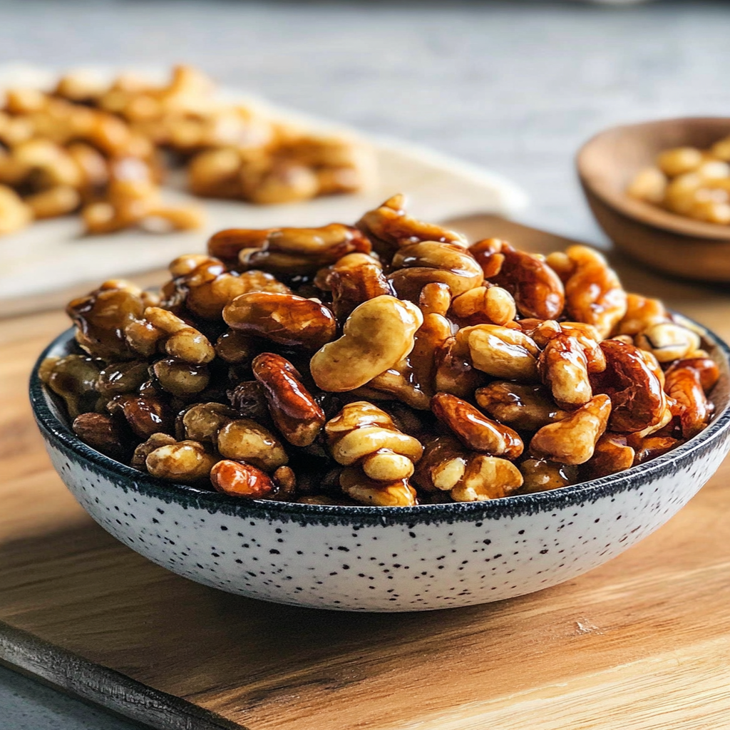 Miso Maple Glazed Nuts