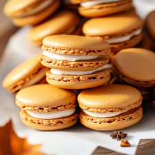 Pumpkin Spice Macarons