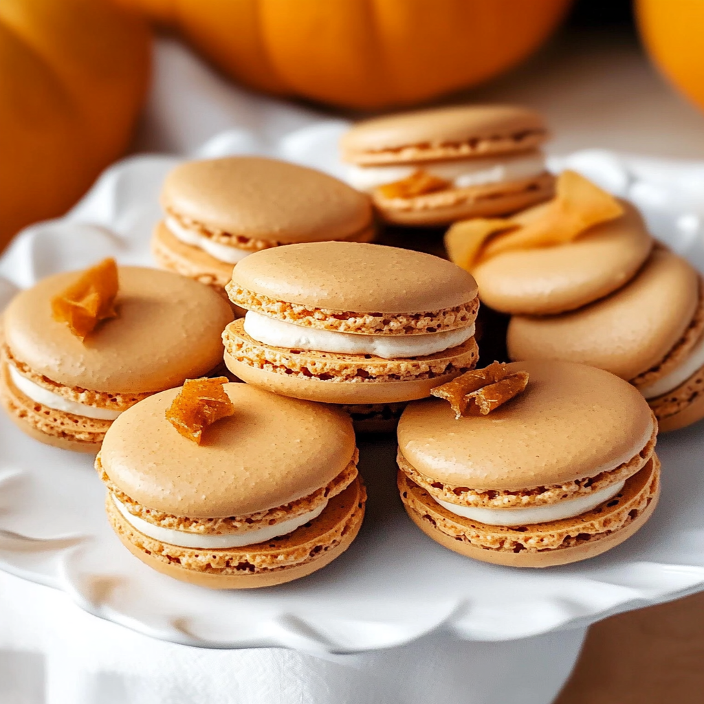 Pumpkin Spice Macarons