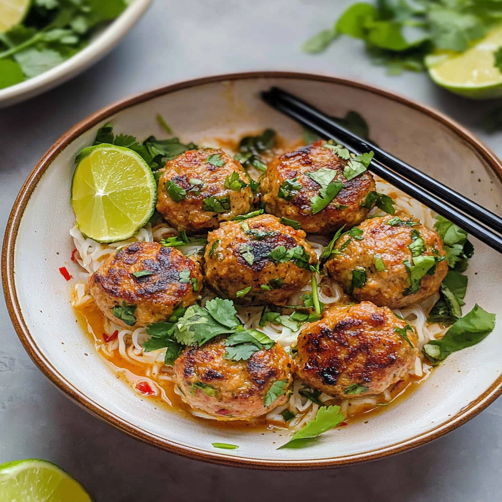 Thai Basil Turkey Meatballs