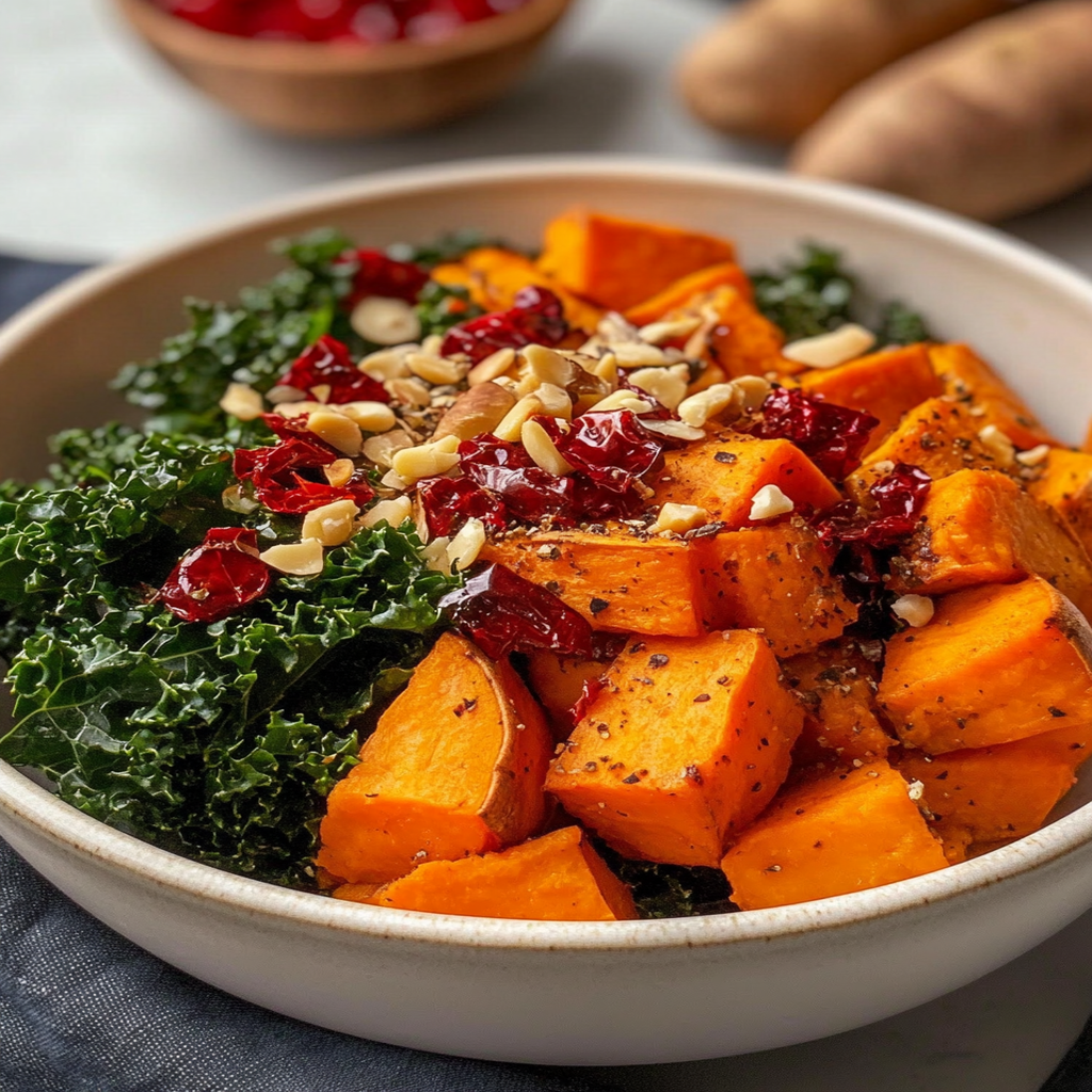 Winter Harvest Kale and Sweet Potato Bowl