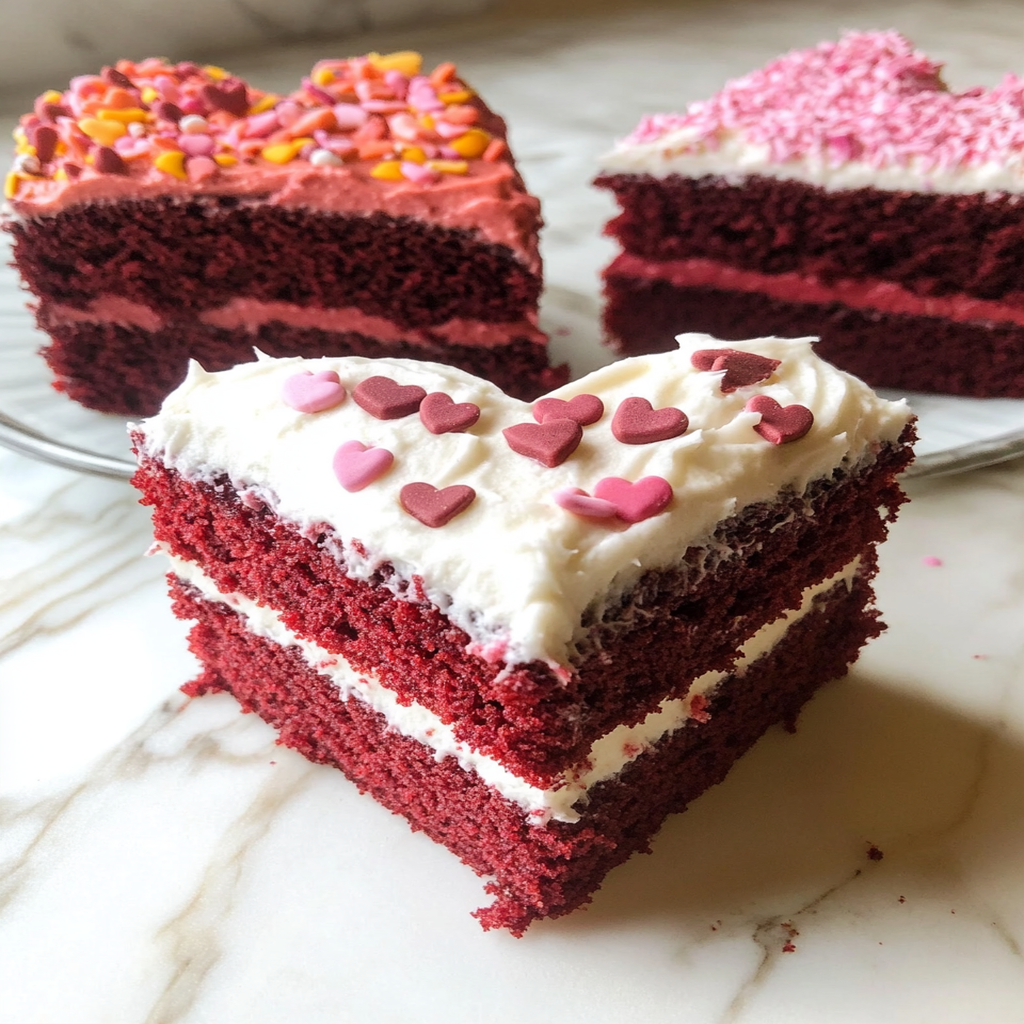 Heart Beet Valentine's Cake