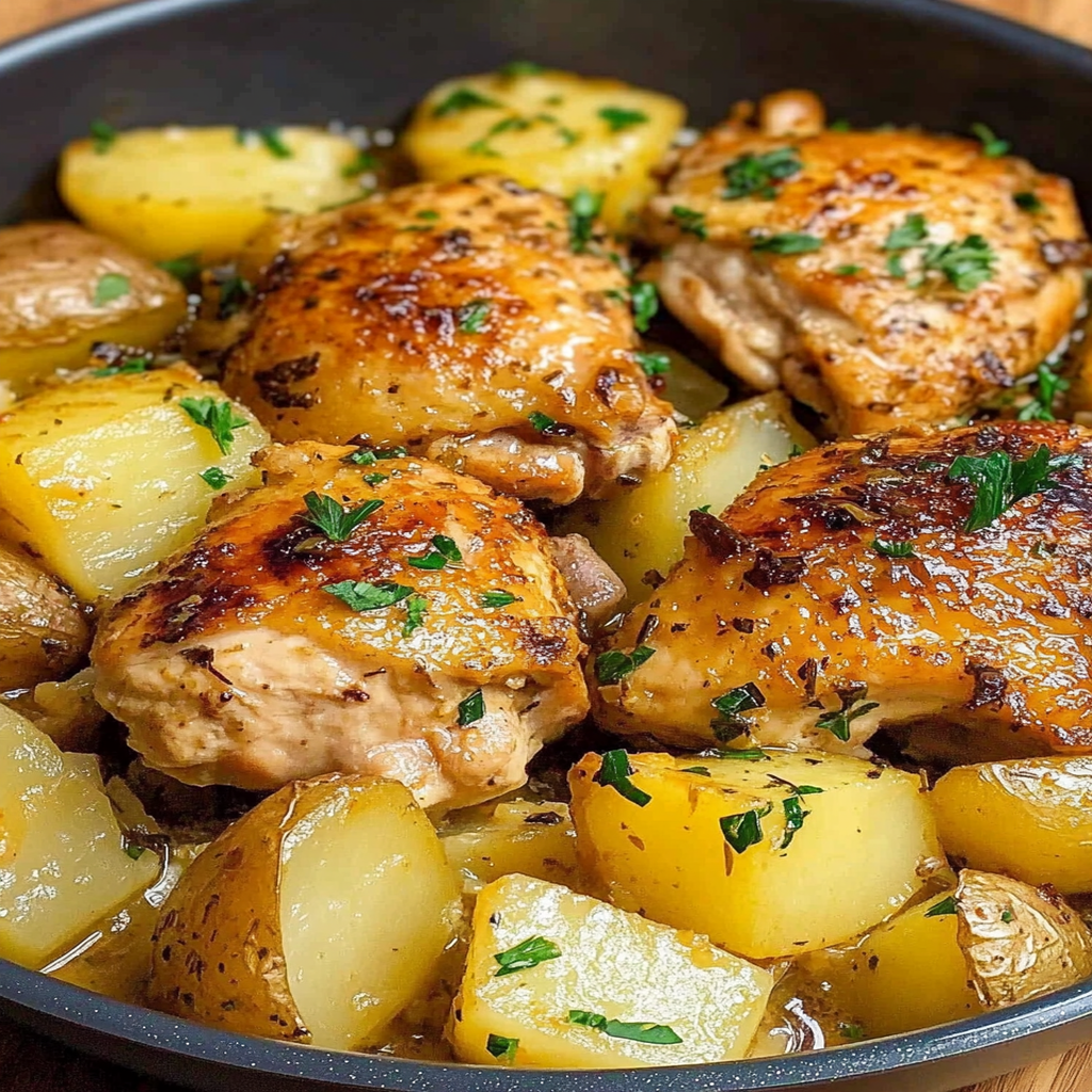One Pan Chicken and Potatoes