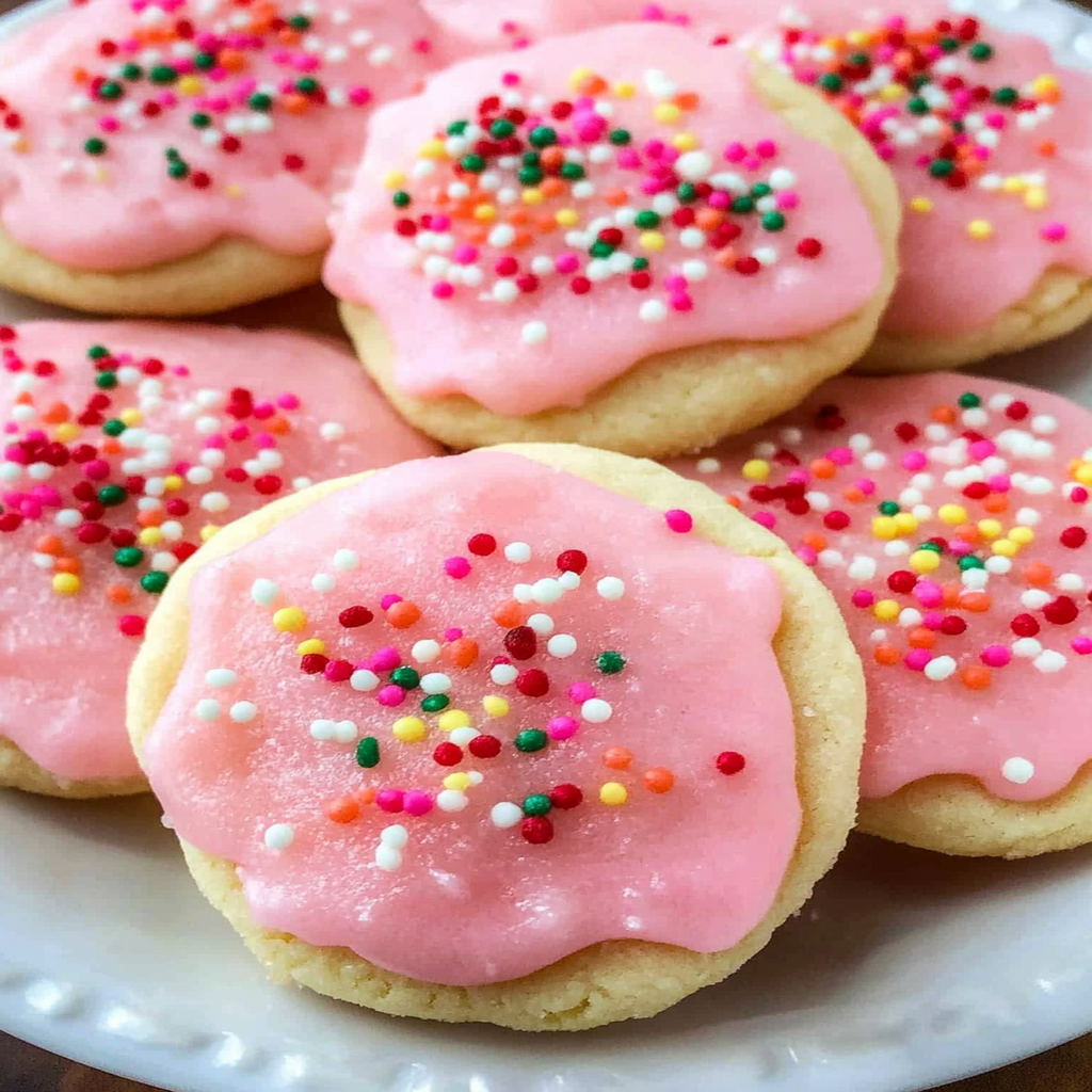 Pink Sugar Cookies