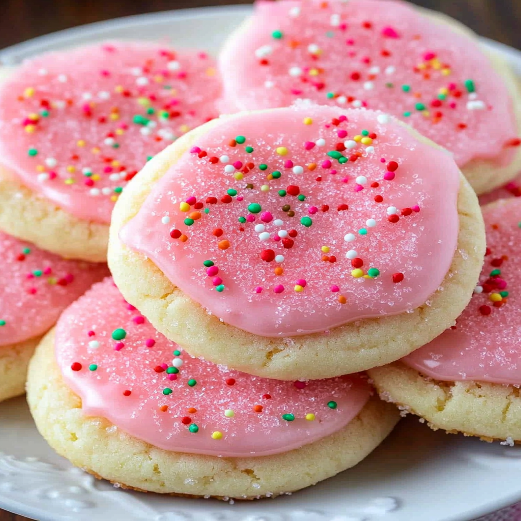 Pink Sugar Cookies