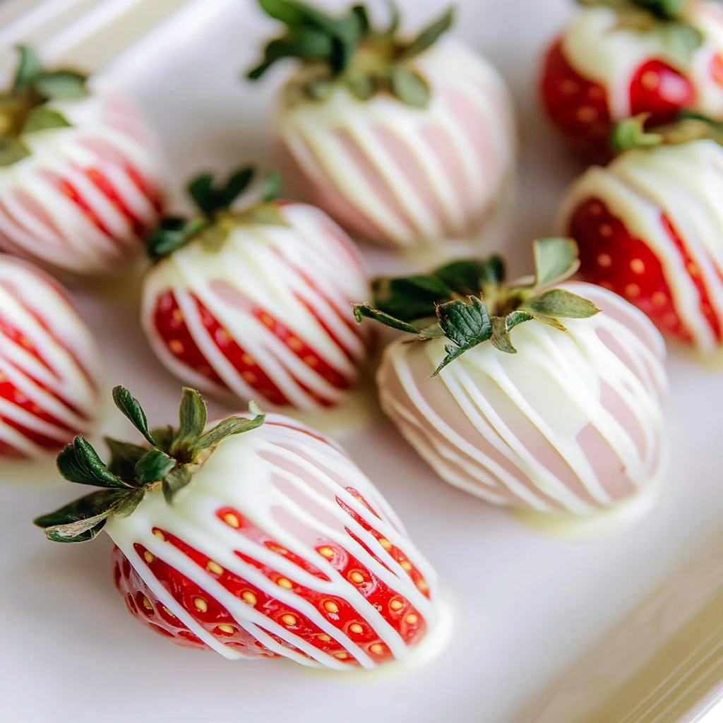 White Chocolate Covered Strawberries