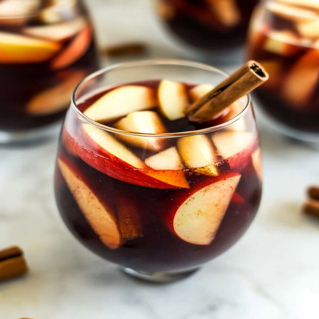 Apple Cider Sangria with Cinnamon