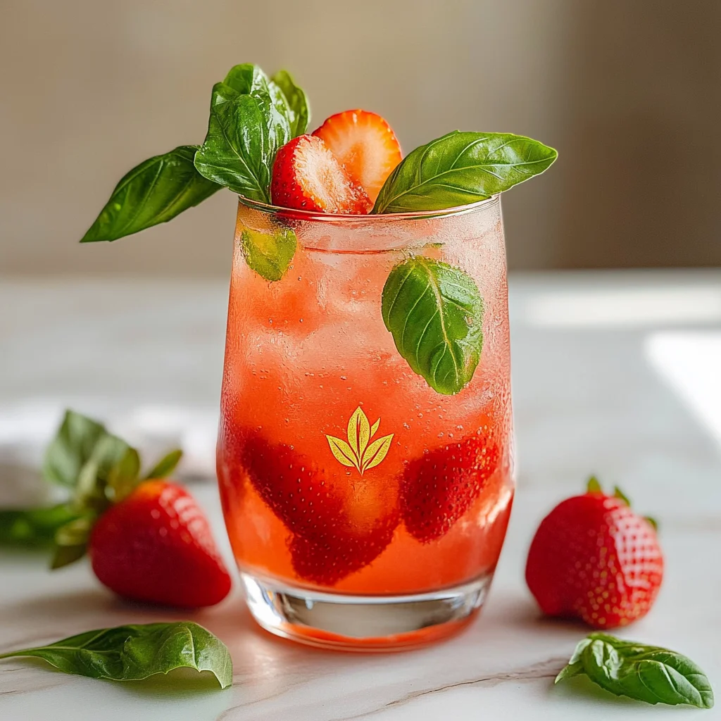 Strawberry Basil Mocktail Spritz: Refreshing Summer Delight ...